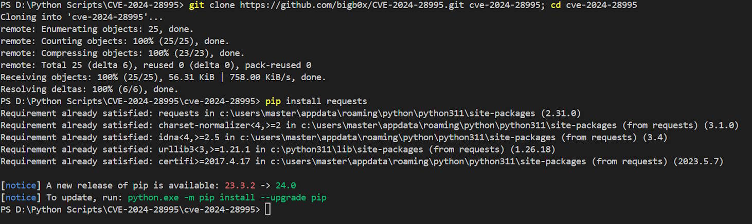 Testing and Exploiting SolarWinds Serv-U (CVE-2024-28995) Vulnerability ...
